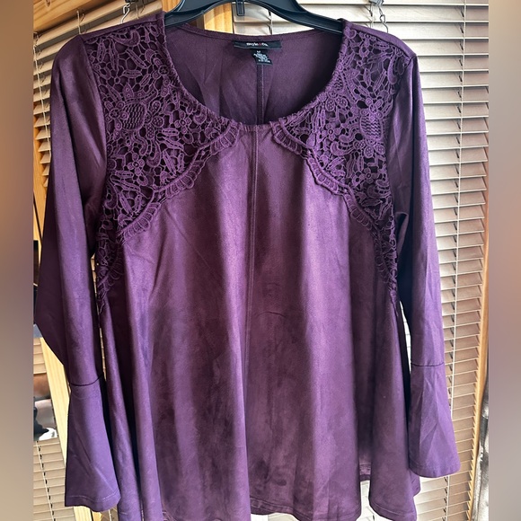 Style & Co. | Tops | Style And Company Ladies Pullover Flared Fit Plum ...